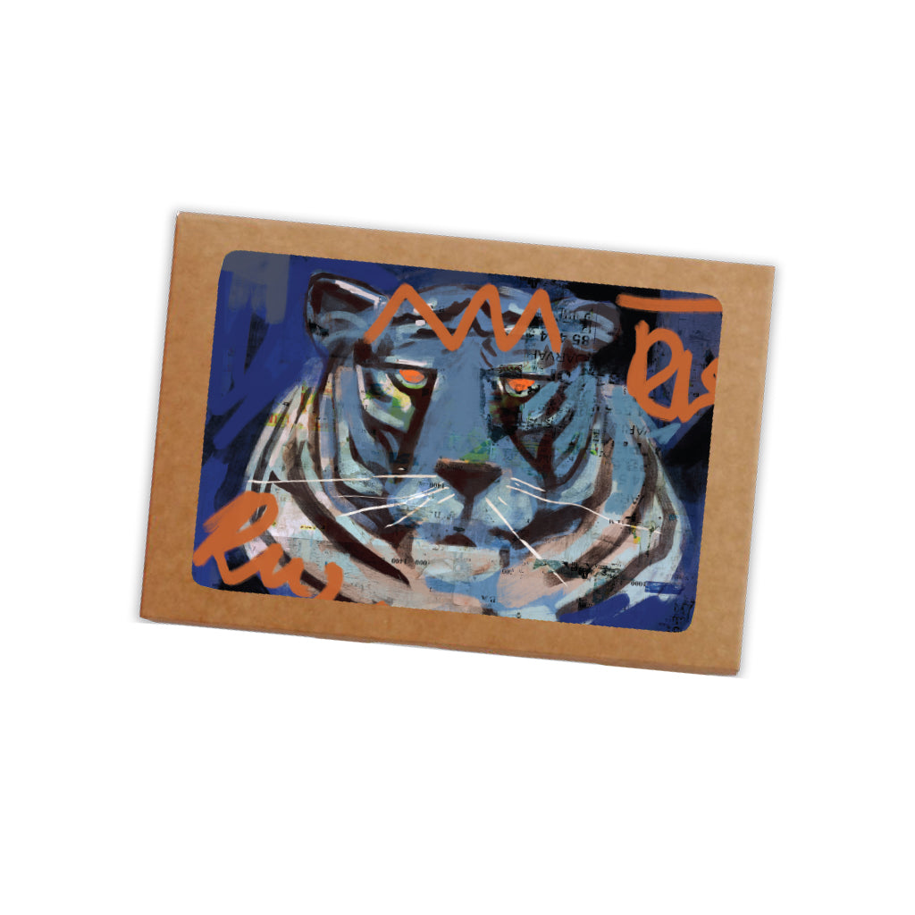Bengal Tiger Postcard Pack of 8 by Epaule Carree – Born Free Shop