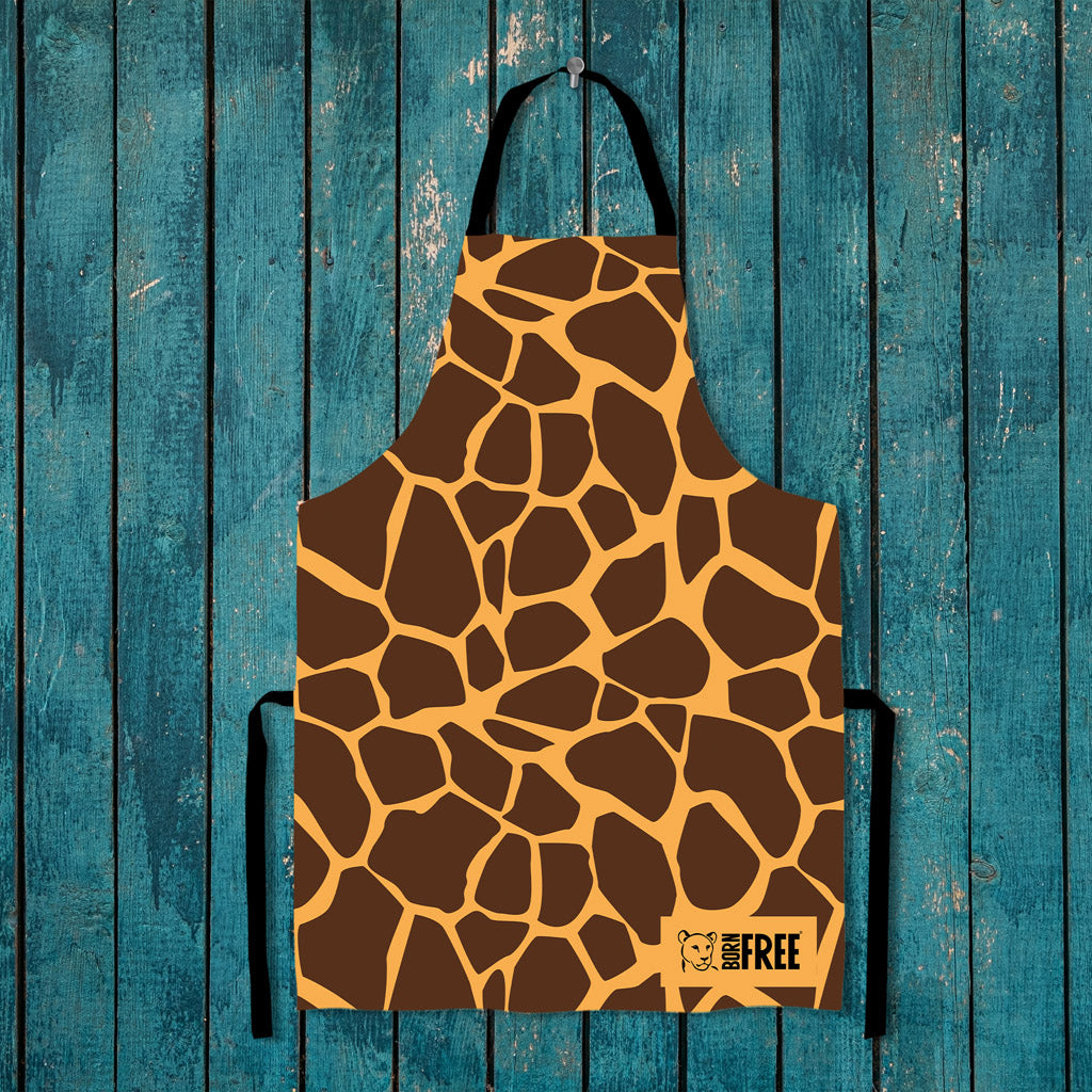 Giraffe Print Apron - Born Free Animal Prints – Born Free Shop