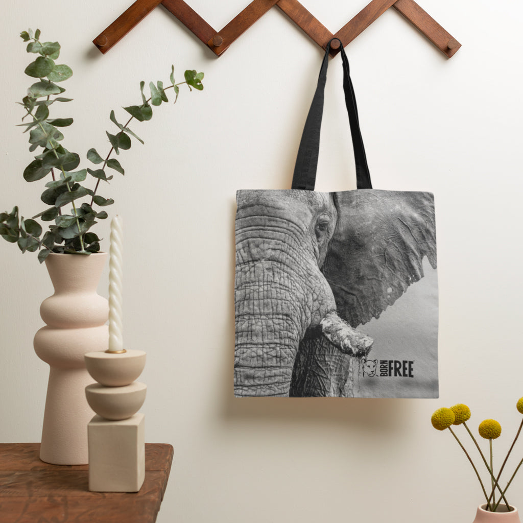 African Elephant Tote Bag by Will Travers – Born Free Shop